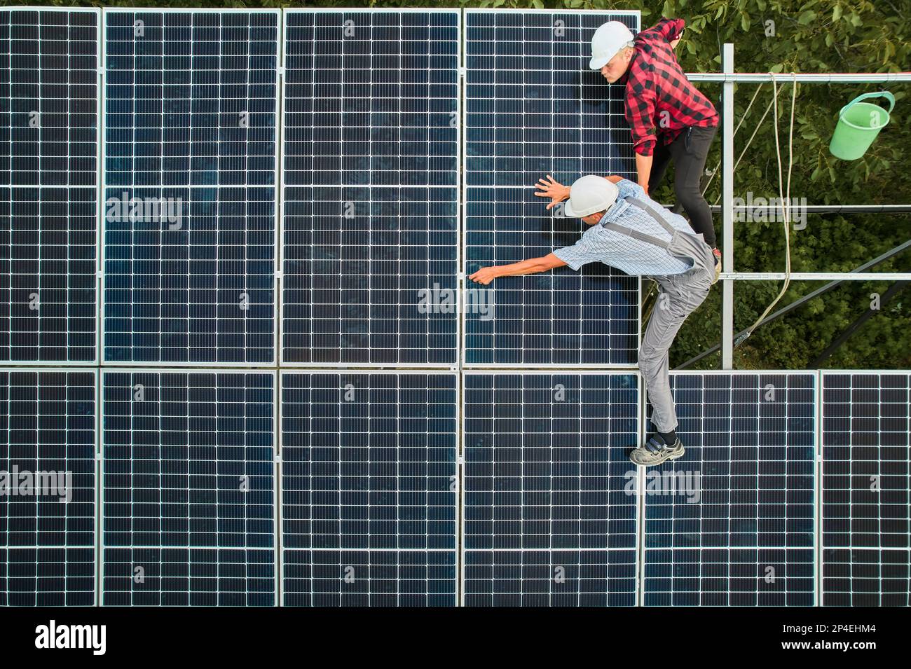 Aerial solar install hi-res stock photography and images - Alamy