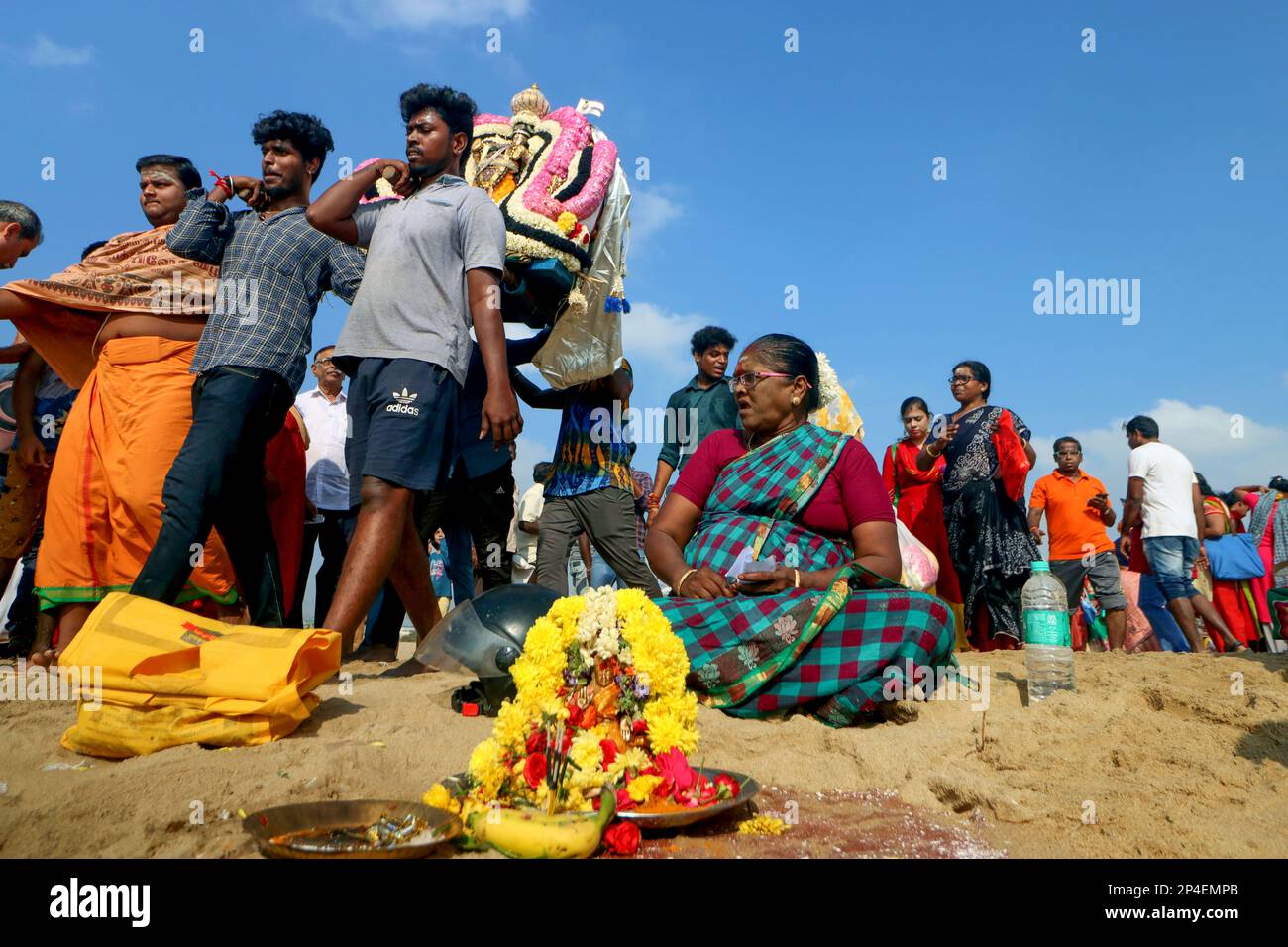 Chennai, India. 06th Mar, 2023. Masi Magam is a Tamil festival during ...