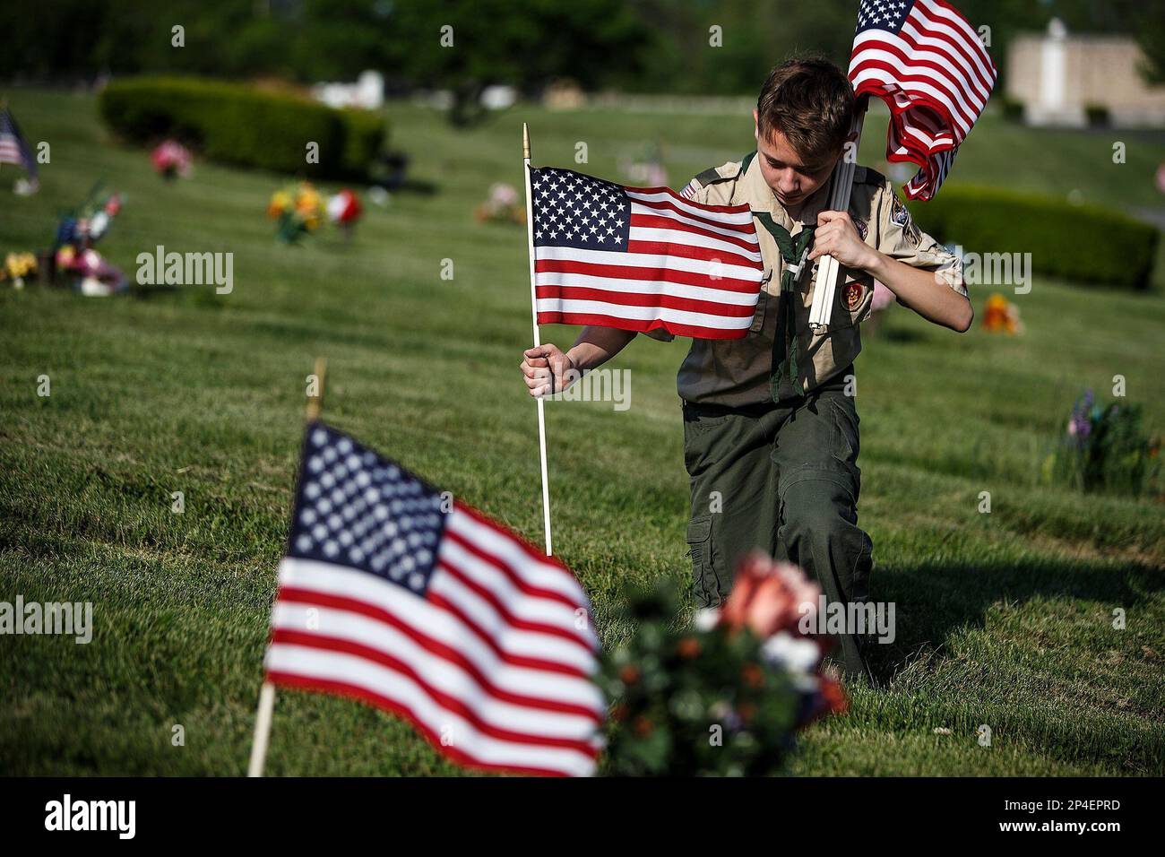 In this photo taken on Thursday, May 22, 2014, Louie Mitchell, of Boy ...