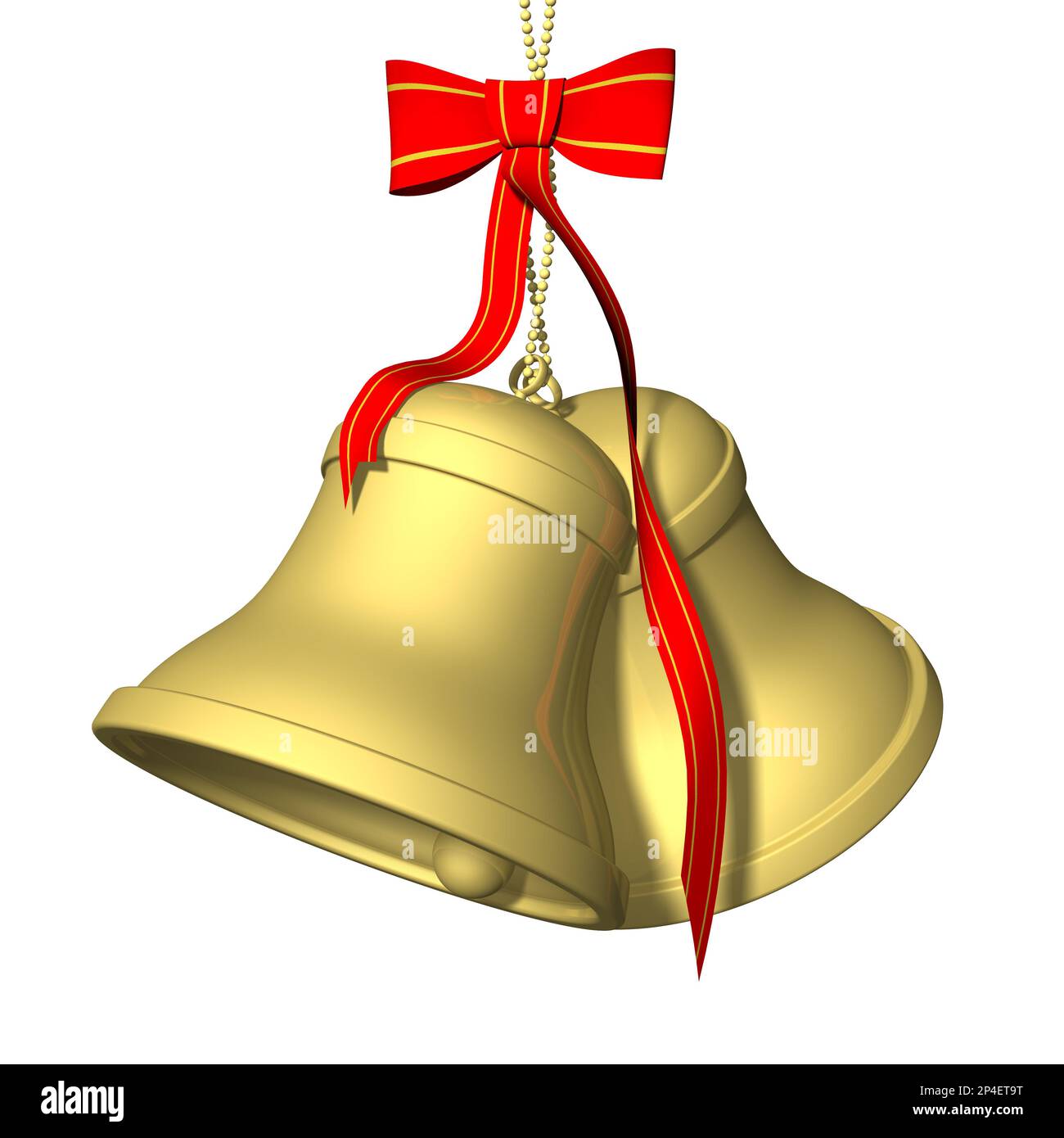 On the occasion of the Easter anniversary, golden bells with space for ...