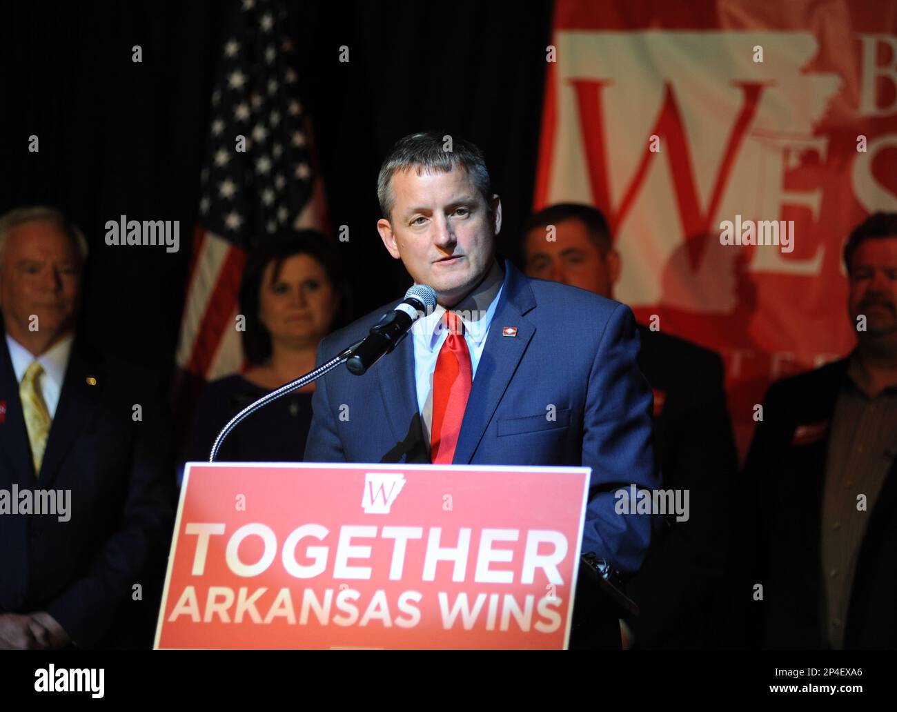 State Rep. Bruce Westerman makes his primary victory speech in the ...