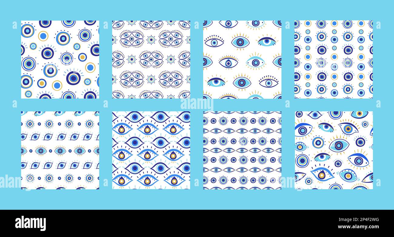 Evil eye pattern. Magic amulet, mystic malevolent glare and spiritual ...