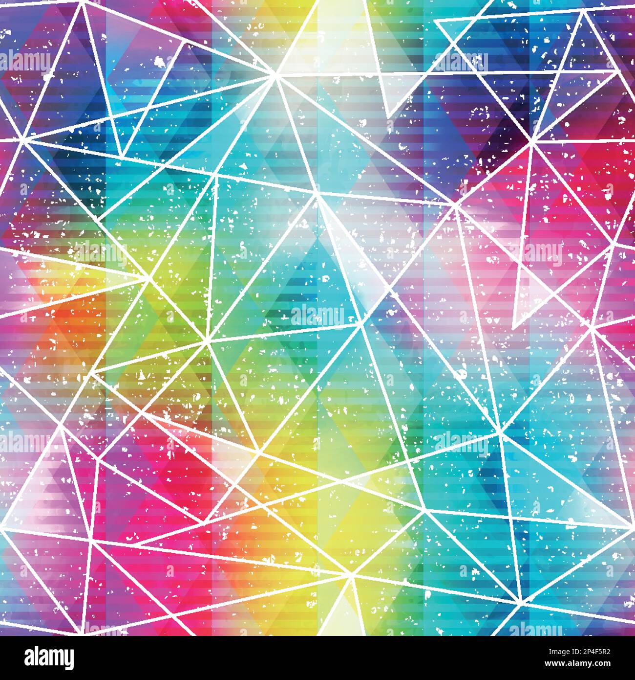 rainbow triangle seamless pattern Stock Vector Image & Art - Alamy