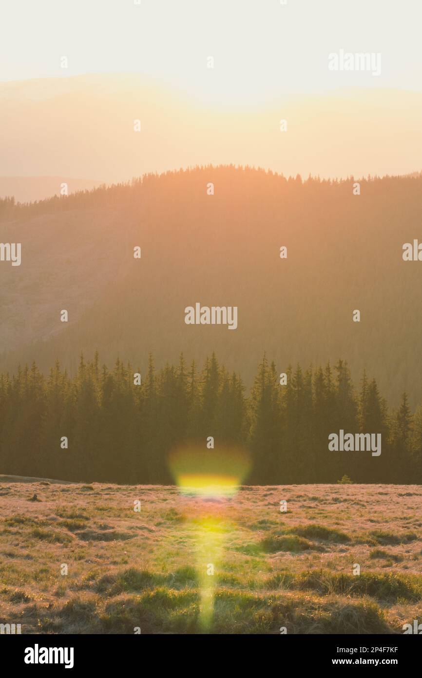 Silhouette scenic sunrise behind hi-res stock photography and images ...