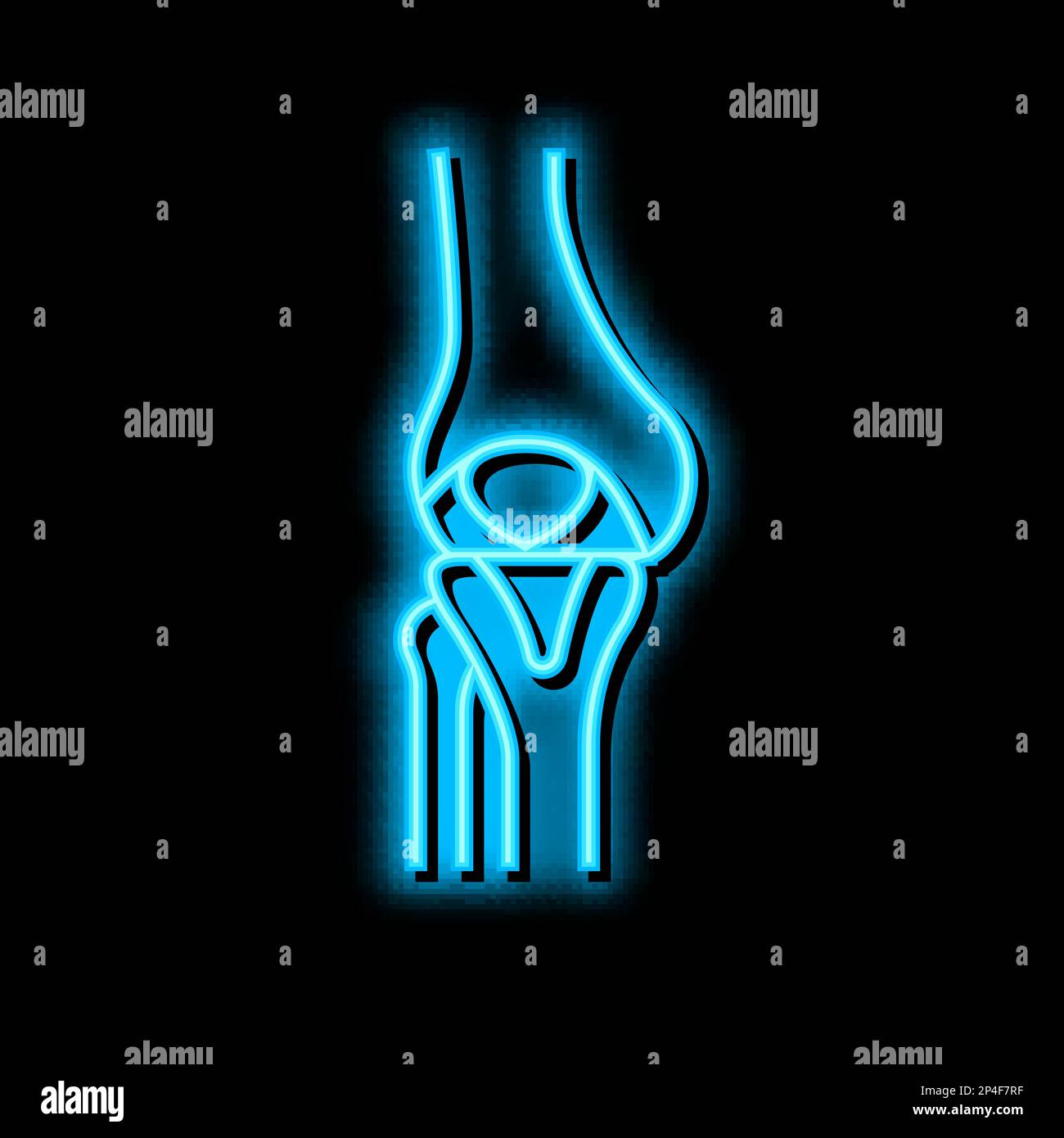 bone human neon glow icon illustration Stock Vector Image & Art - Alamy