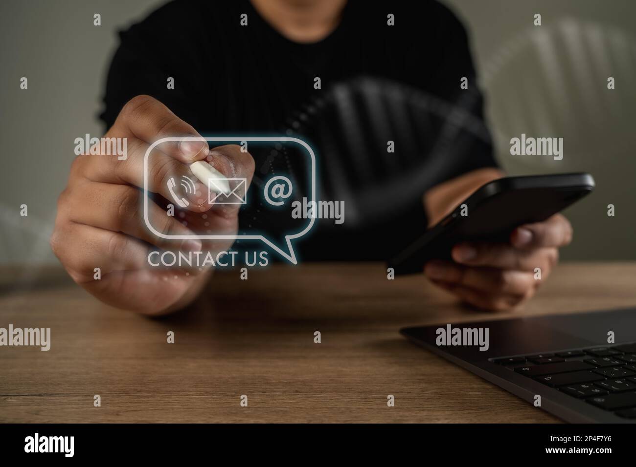 CONTACT US (Customer Support Hotline people CONNECT ) Businessman ...