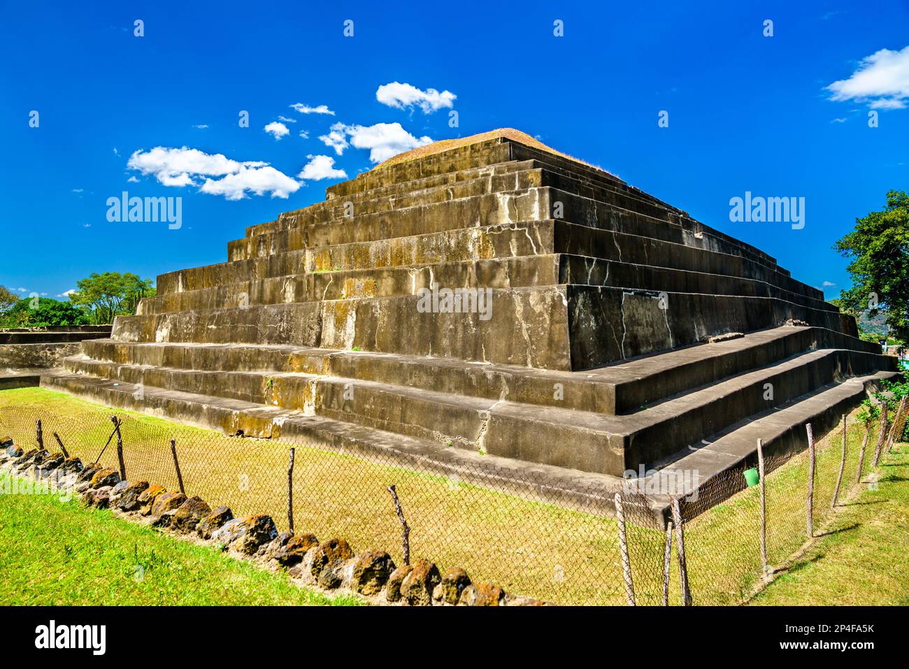 El Tazumal Mayan ruins near Santa Ana in El Salvador, Central America ...