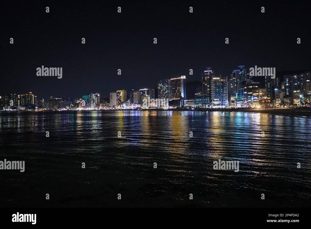 Night at Gwangalli Beach in Busan, Korea Stock Photo - Alamy