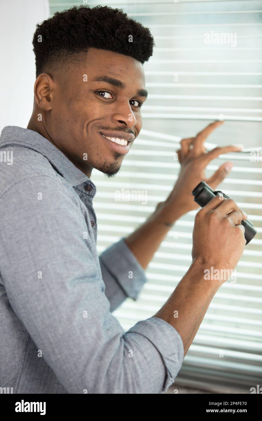 Dark blinds police hi-res stock photography and images - Alamy