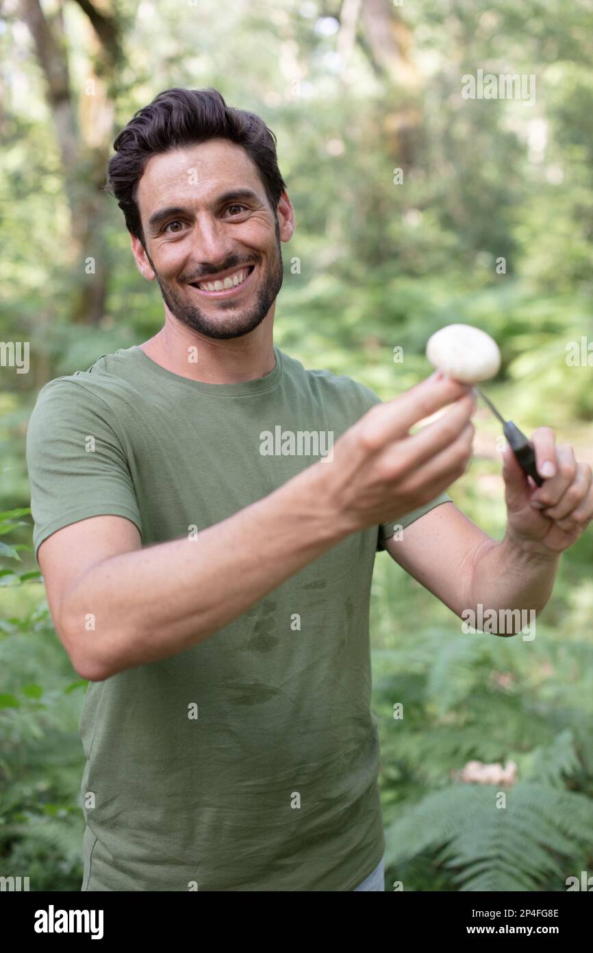 Collecting mushroom man hi-res stock photography and images - Alamy