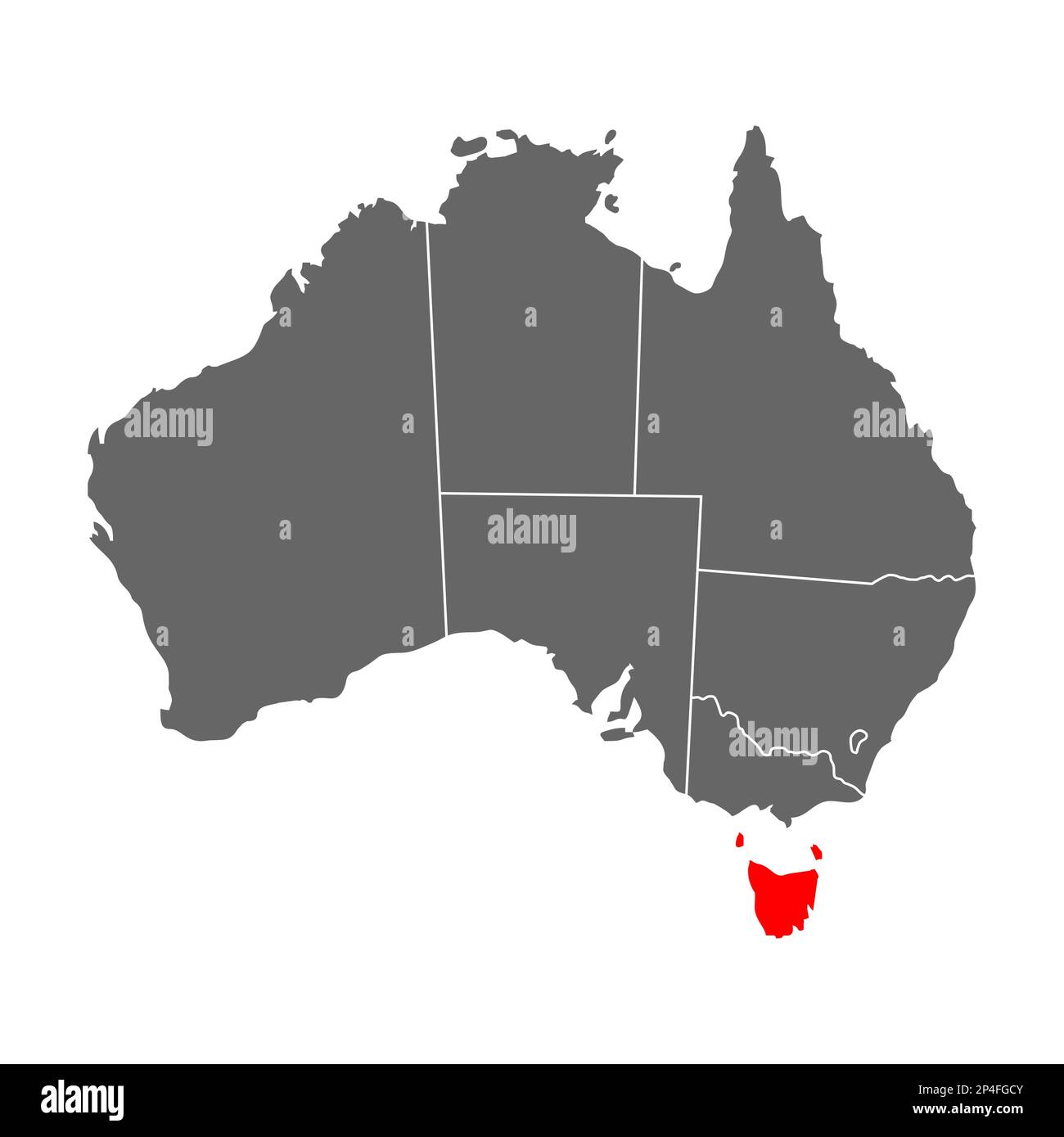Australia map of Tasmania icon, geography blank concept, isolated ...