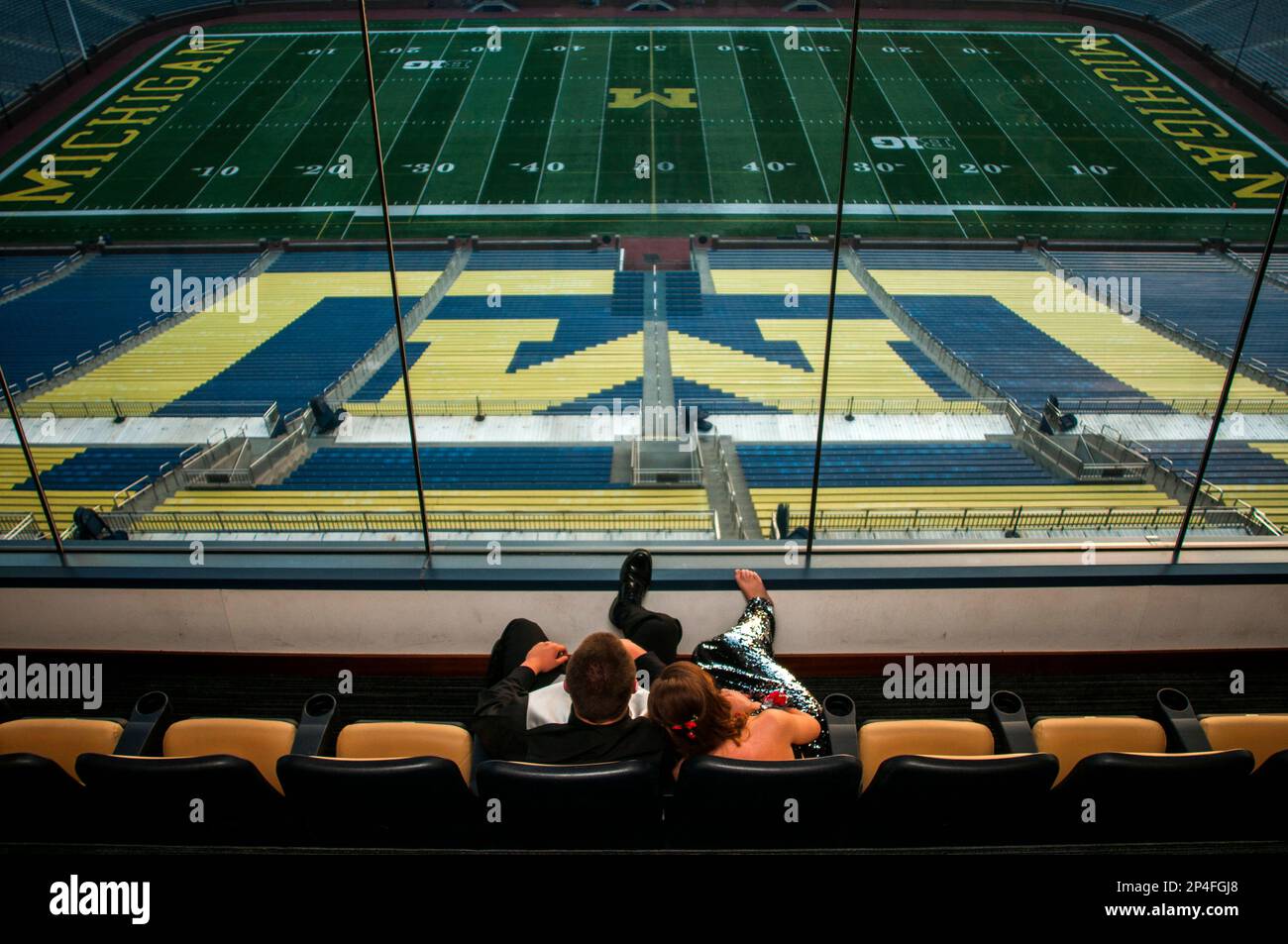 Durand High School senior Brent WIll, 18, left, looks out onto Michigan ...