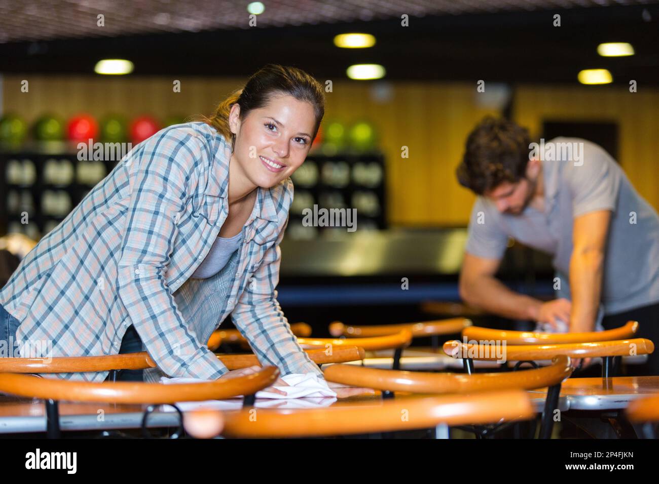 Happy barmaid hi-res stock photography and images - Alamy