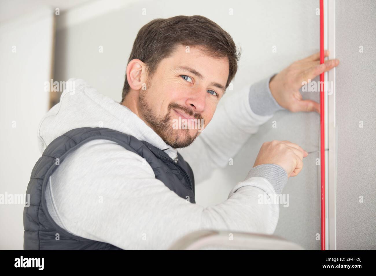 Installing electrical outlet hi-res stock photography and images - Alamy