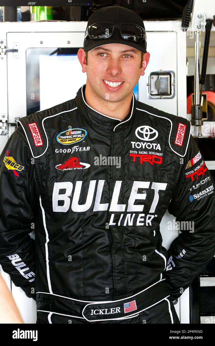 Brian Ickler during practice for the NASCAR Truck Series SPF 250 race ...