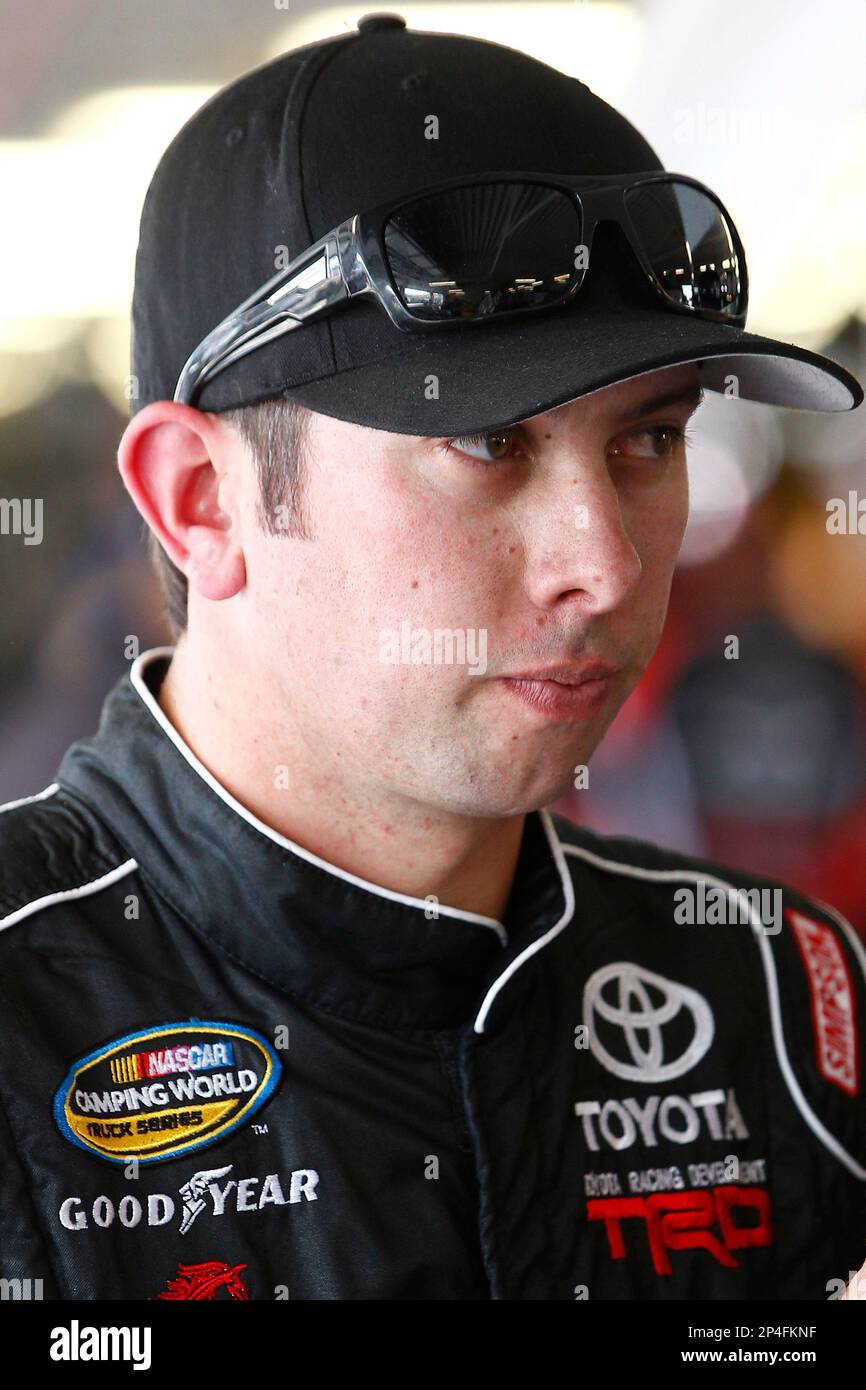 Brian Ickler during practice for the NASCAR Truck Series SPF 250 race ...