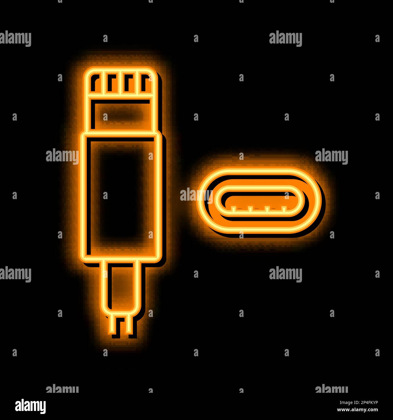 Lightning usb c charger Stock Vector Images - Alamy