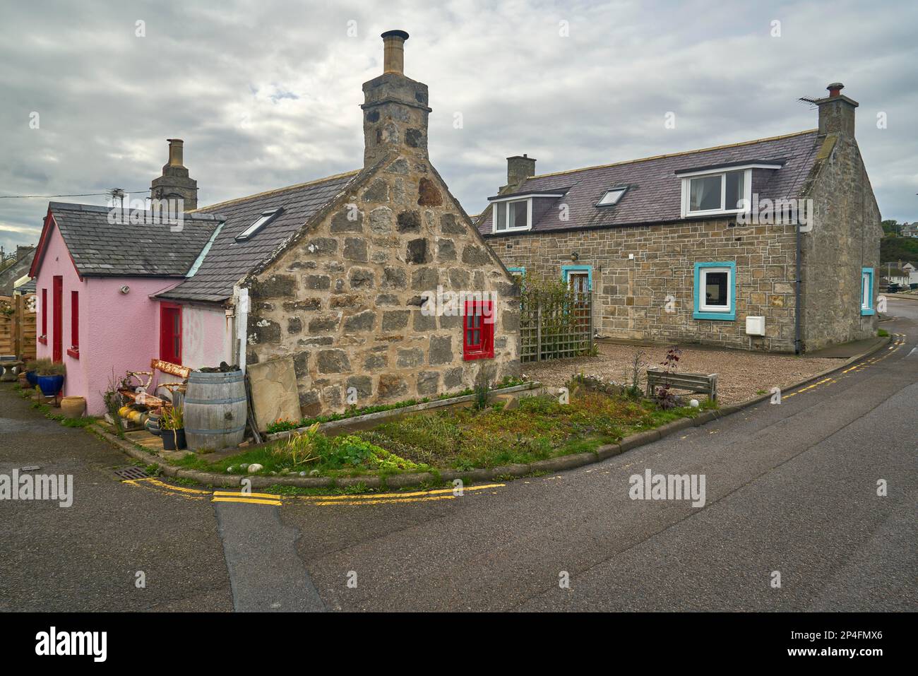 Scottish House in Lossiemouth, Moral, Scotland, United Kingdom Stock ...