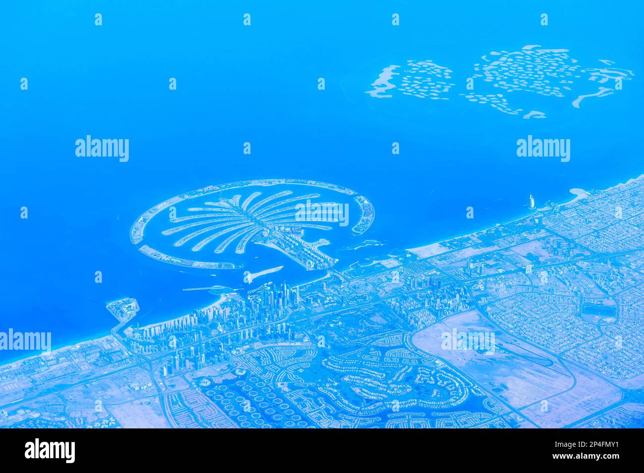 Aerial view of the dubai city hi-res stock photography and images - Alamy