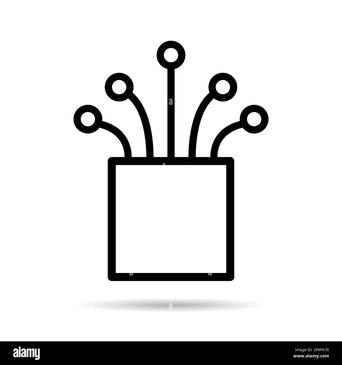 Fibre optics technology Black and White Stock Photos & Images - Alamy