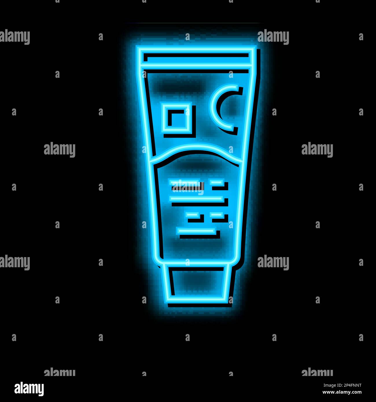calming cream neon glow icon illustration Stock Vector Image & Art - Alamy