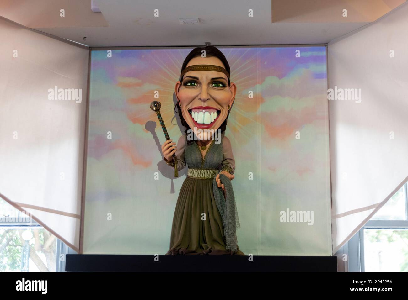 Caricature of Prime Minister Jacinda Ardern in The Backbencher pub in ...