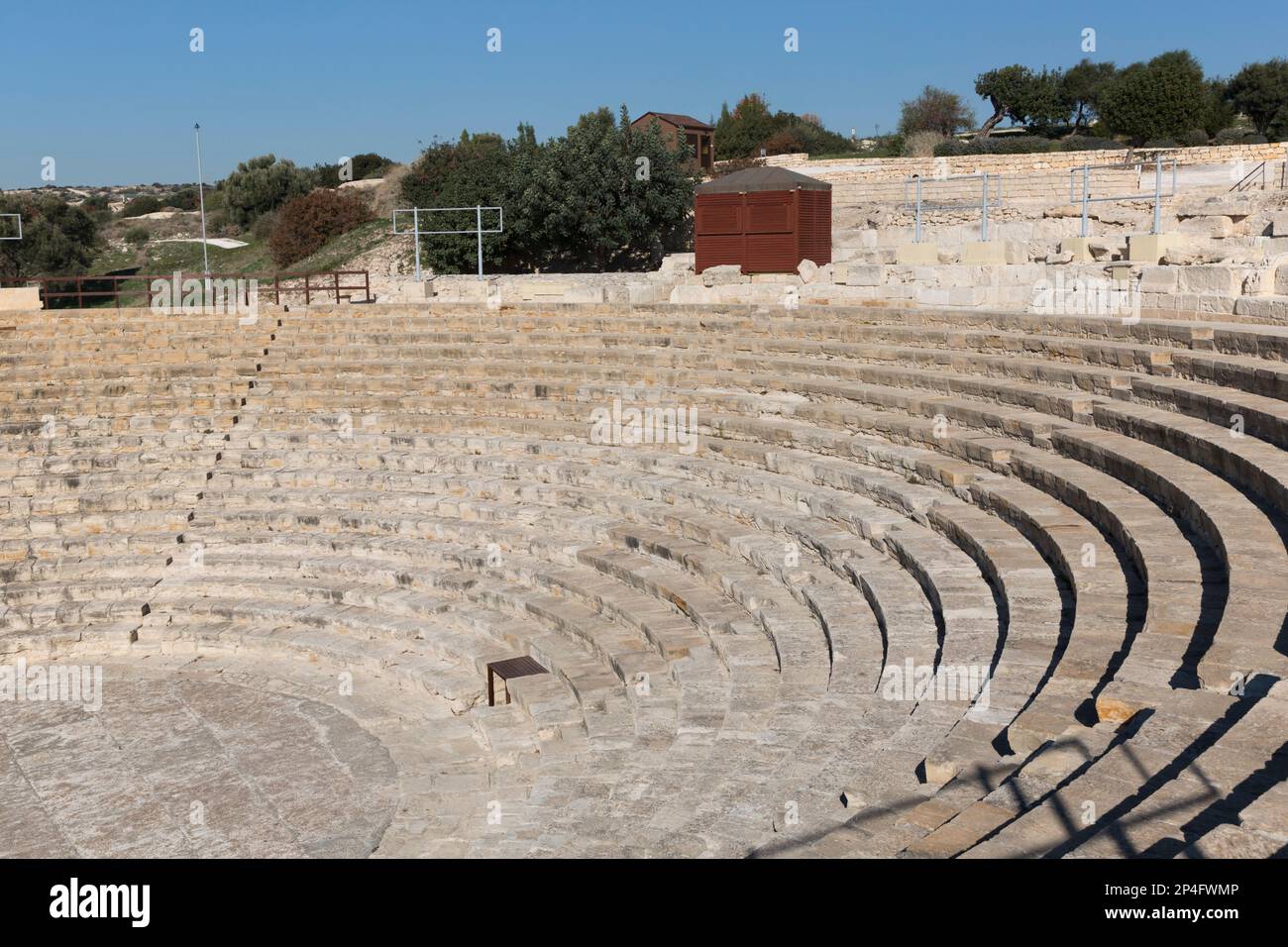 Cyprus, Amphitheatre at the Archaeological site of Kourion near ...