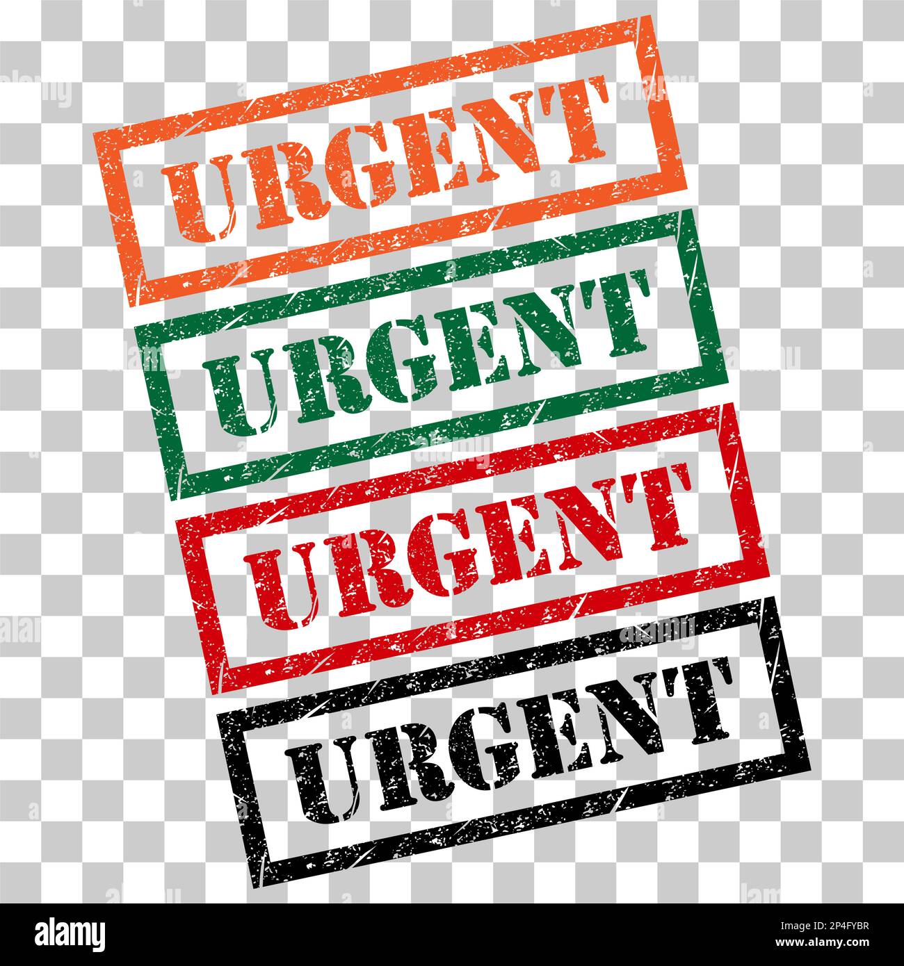 Set of Urgent stamp symbol, label sticker sign button, text banner ...