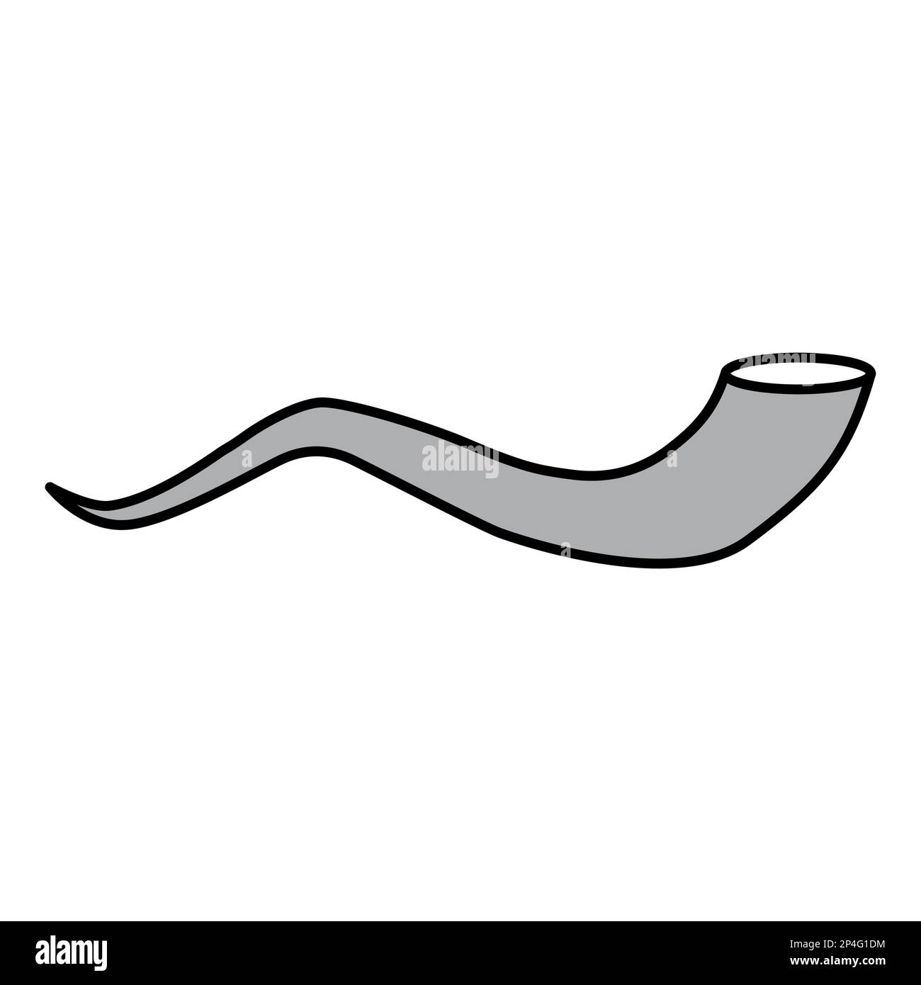Shofar horn icon, graphic religion design symbol, ritual web sign ...