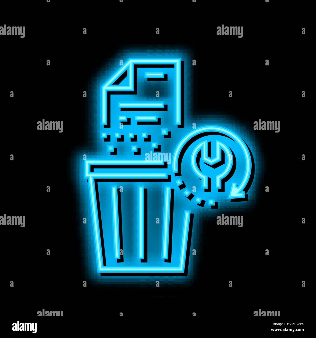 remote recovery neon glow icon illustration Stock Vector Image & Art ...