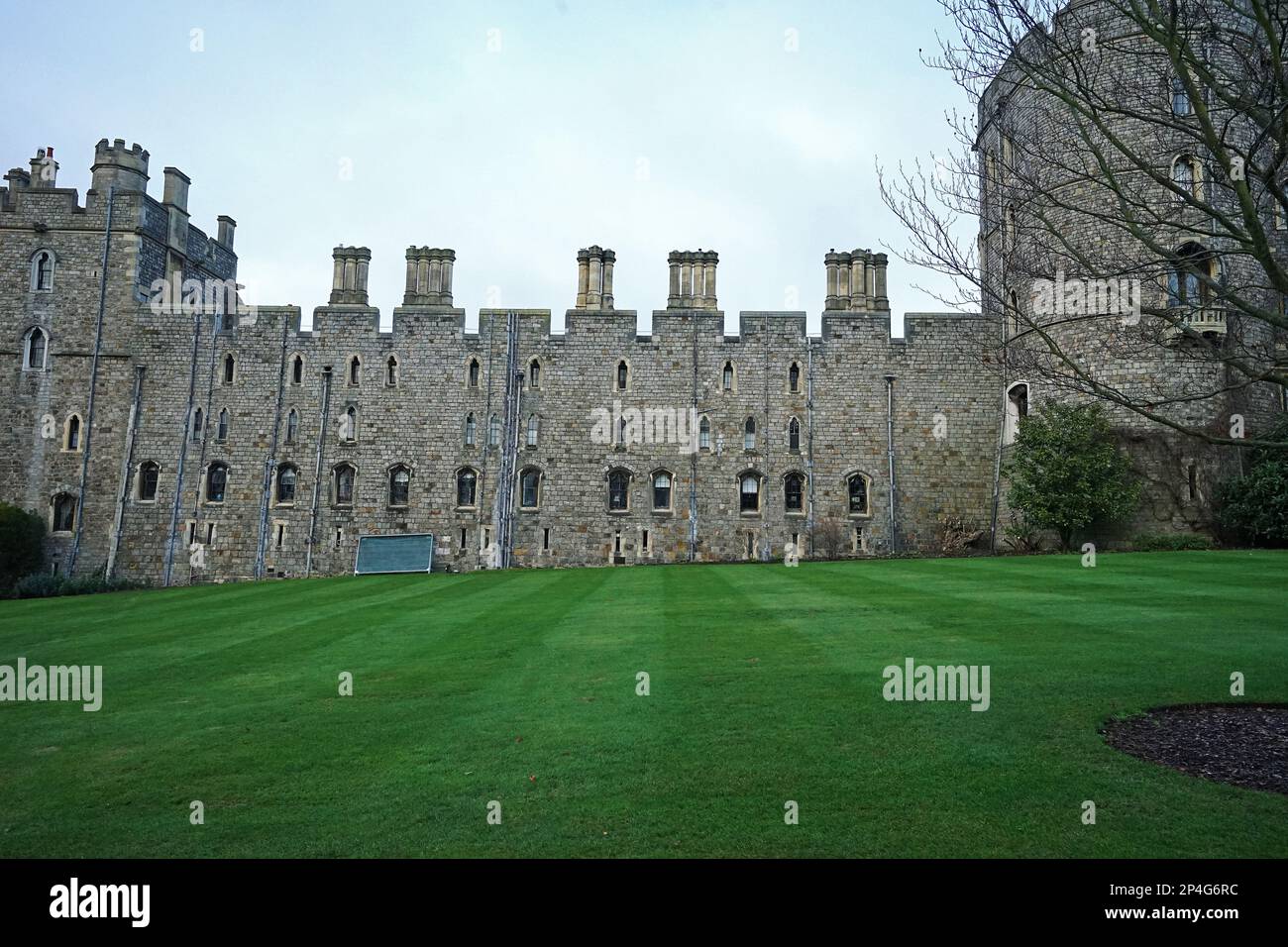 Exterior architecture and design of 'Windsor castle', the oldest and ...