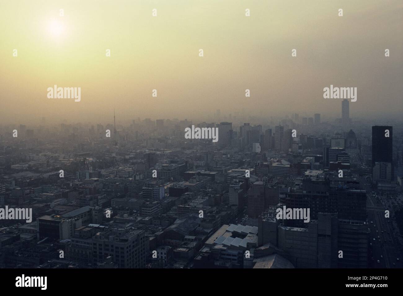 Photochemical smog over the city, Mexico City, Mexico Stock Photo - Alamy