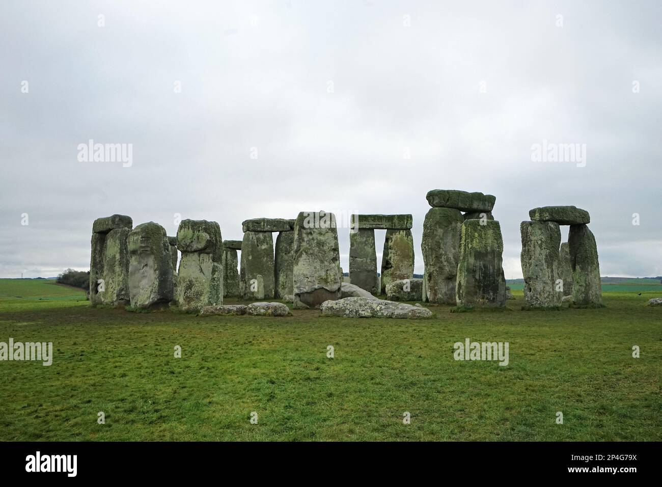 Natural landscape of Stonehenge, the unique stone circle and world’s ...