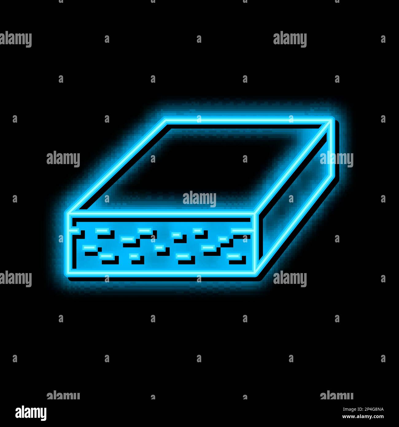 chip board neon glow icon illustration Stock Vector Image & Art - Alamy