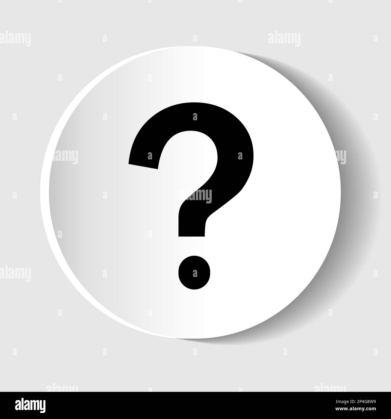 Question mark icon, flat design Stock Vector Image & Art - Alamy