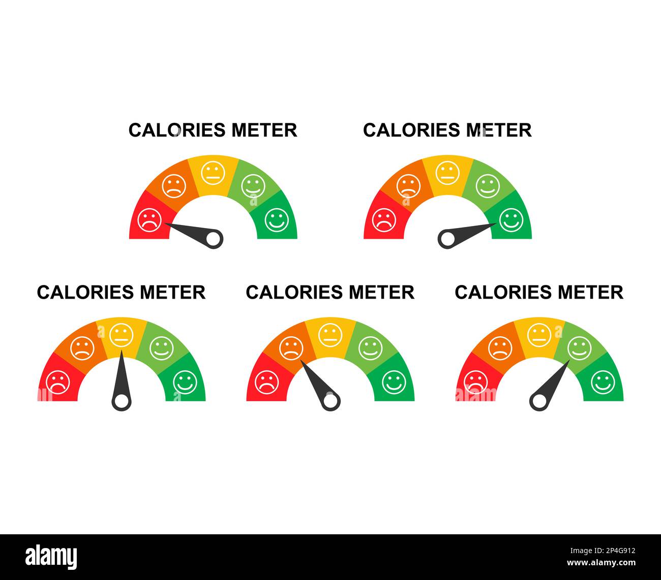 Set of Calories healthy diet icon, nutrition food low sign, kcal zero ...