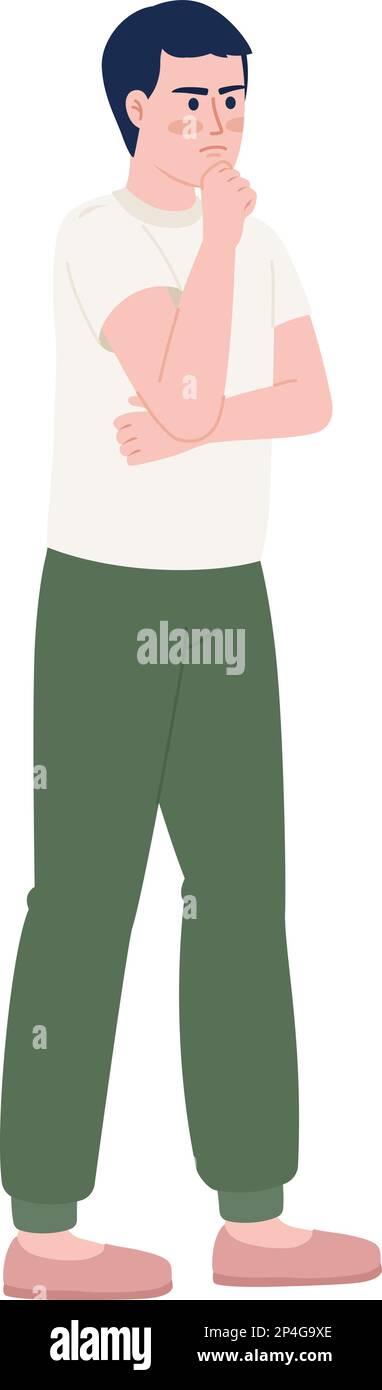 Thinking man cartoon 2d hi-res stock photography and images - Alamy