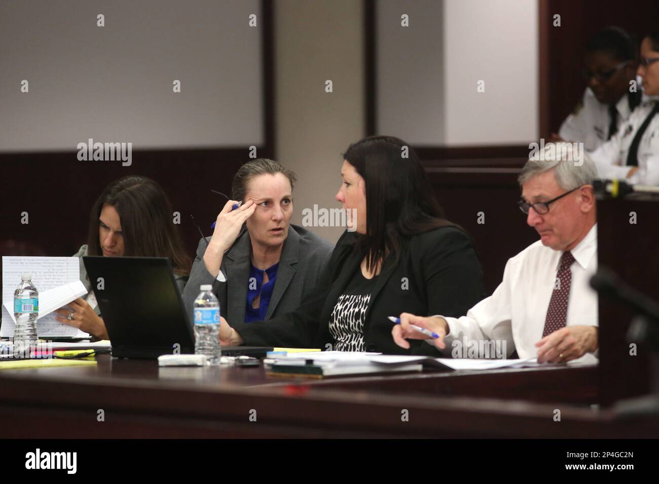 Julie Schenecker talks with one of her one of her attorney's Jennifer ...