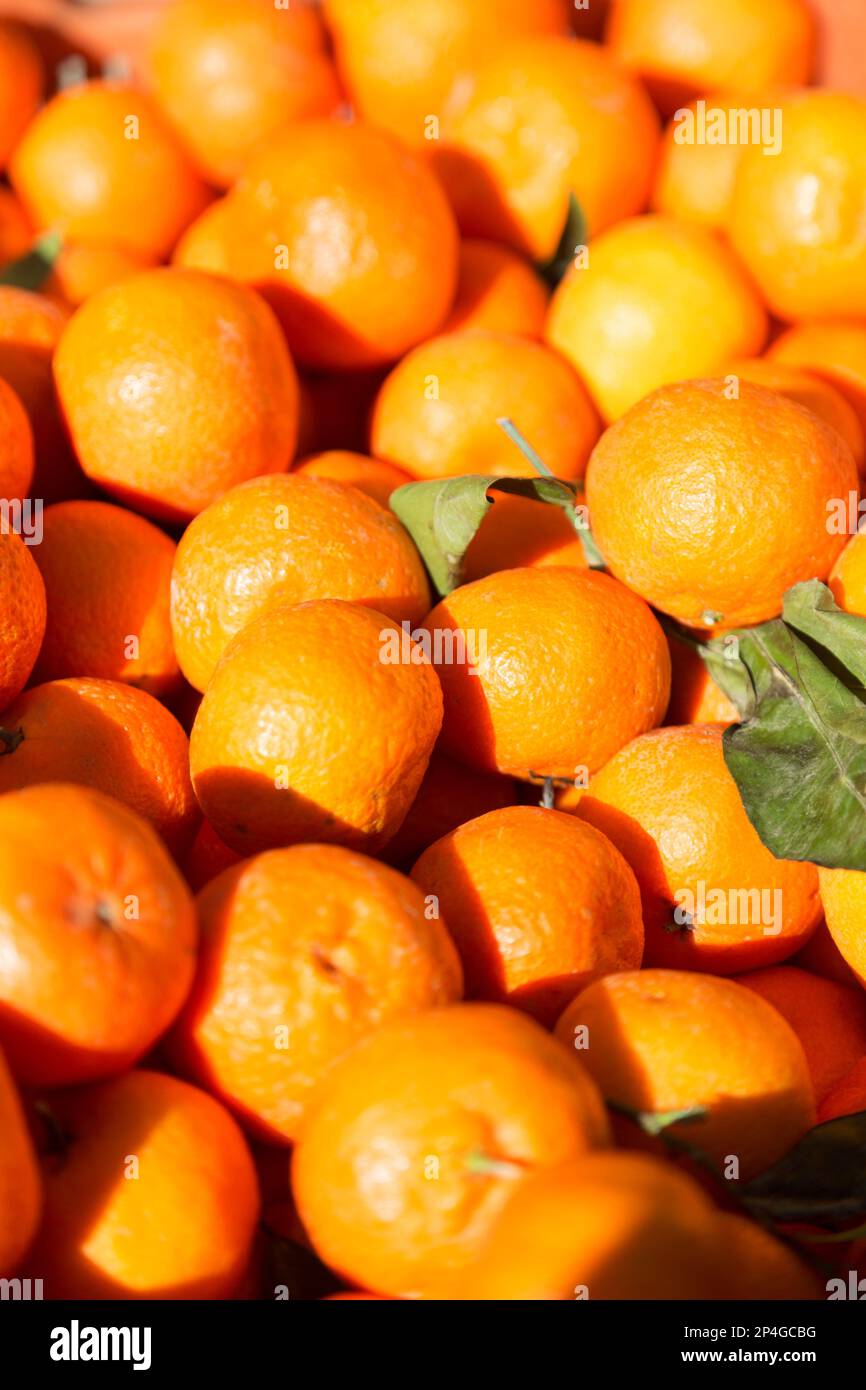 Cyprus, Omodos, oranges for sale on market stall Stock Photo - Alamy