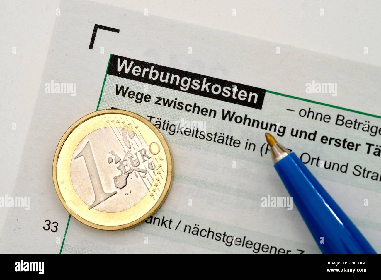 Tax declaration, income-related expenses Stock Photo - Alamy