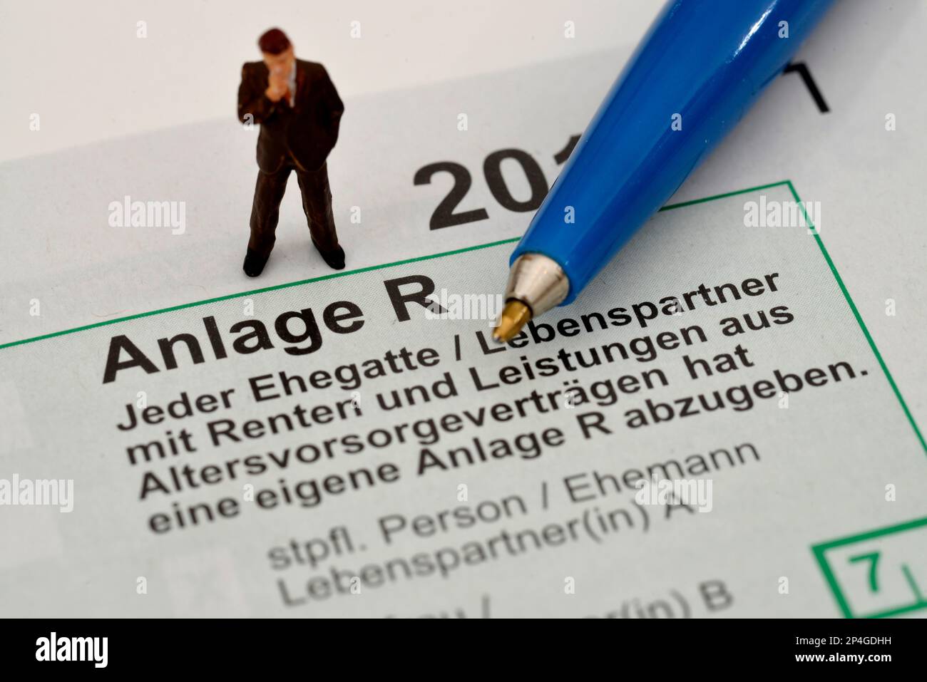 Tax declaration, Annex R Stock Photo - Alamy