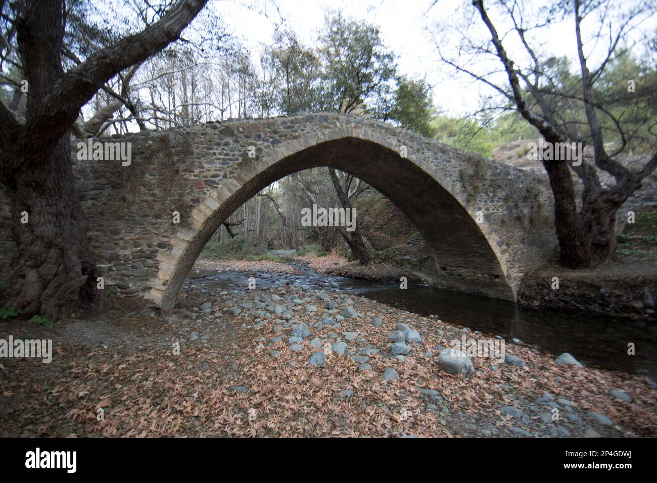 Cyprus, Kelefos bridge - a single arch Venetian bridge over 500 years ...