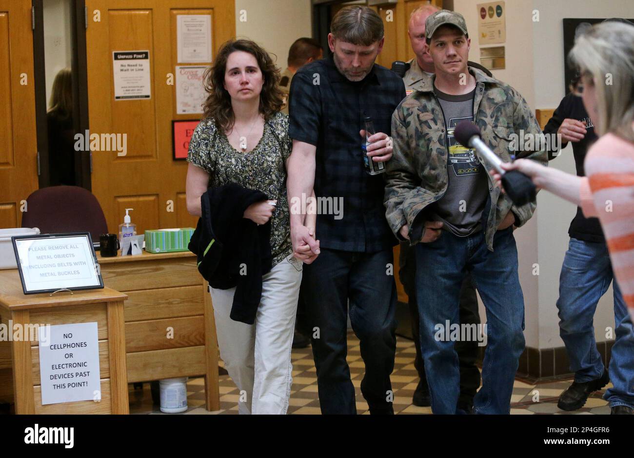 Jenny and Jay Kifer, the parents of Hailey Kifer, leave the courtroom ...