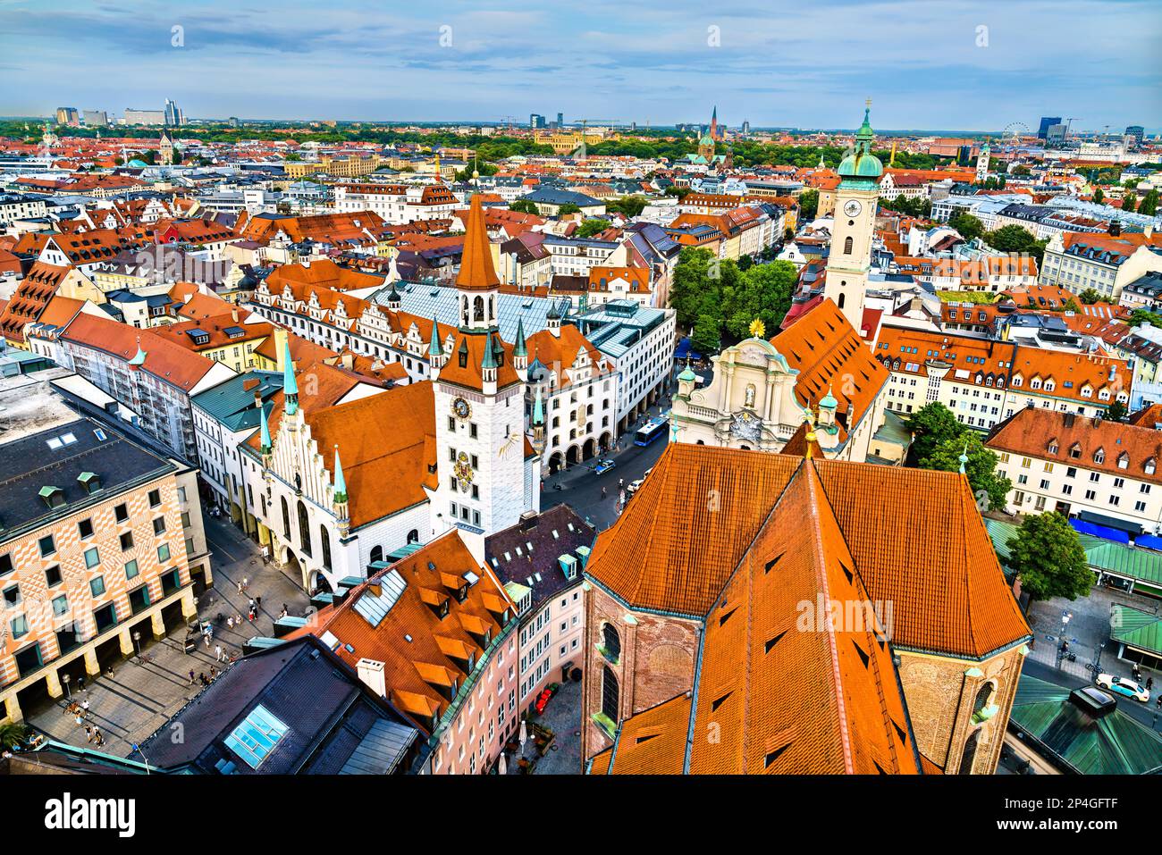 Panoramic aerial view of Munich - Bavaria, Germany Stock Photo - Alamy