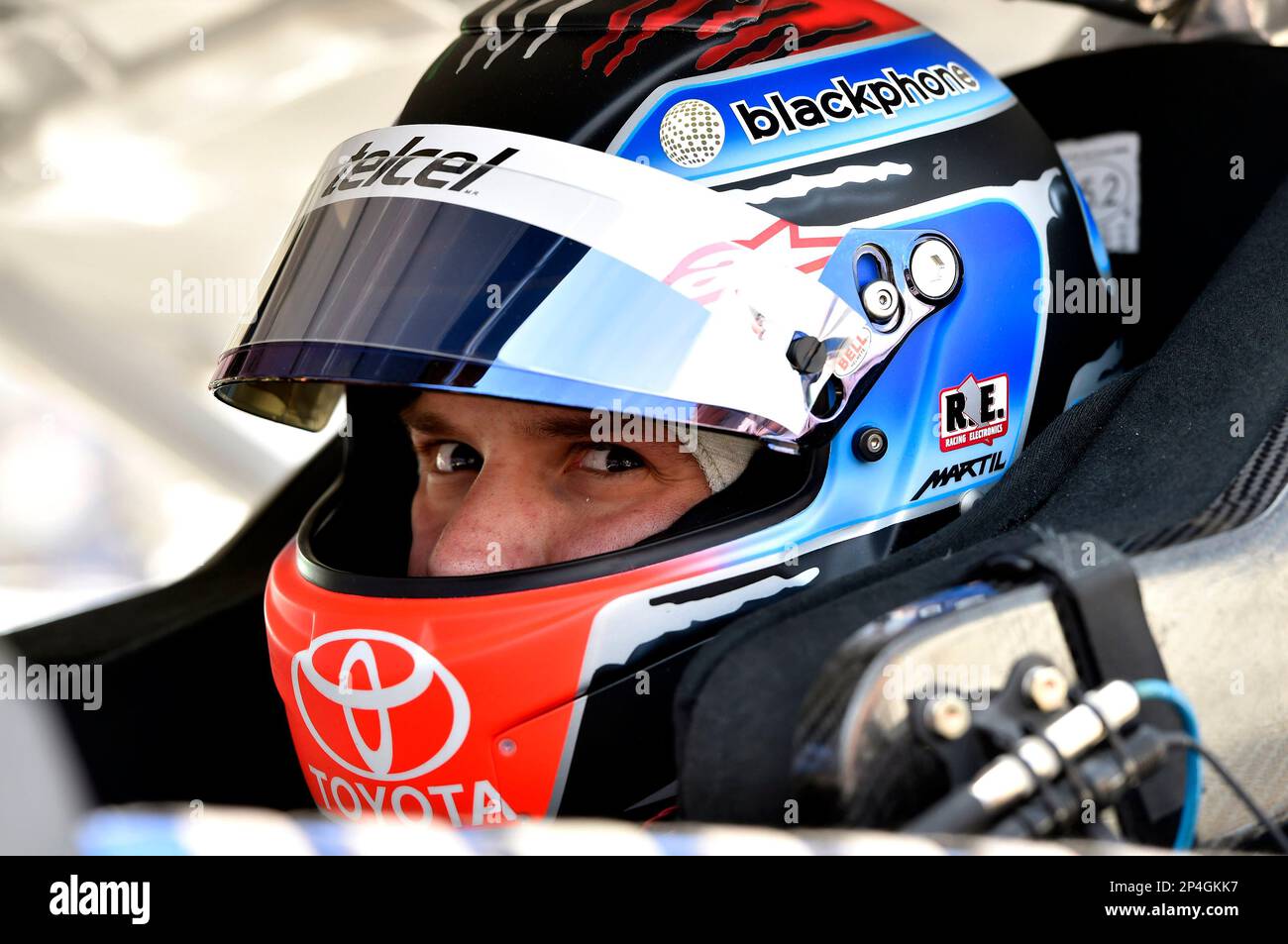 Daniel Suarez, Silent Circle-Telcel Toyota Camry during practice for ...