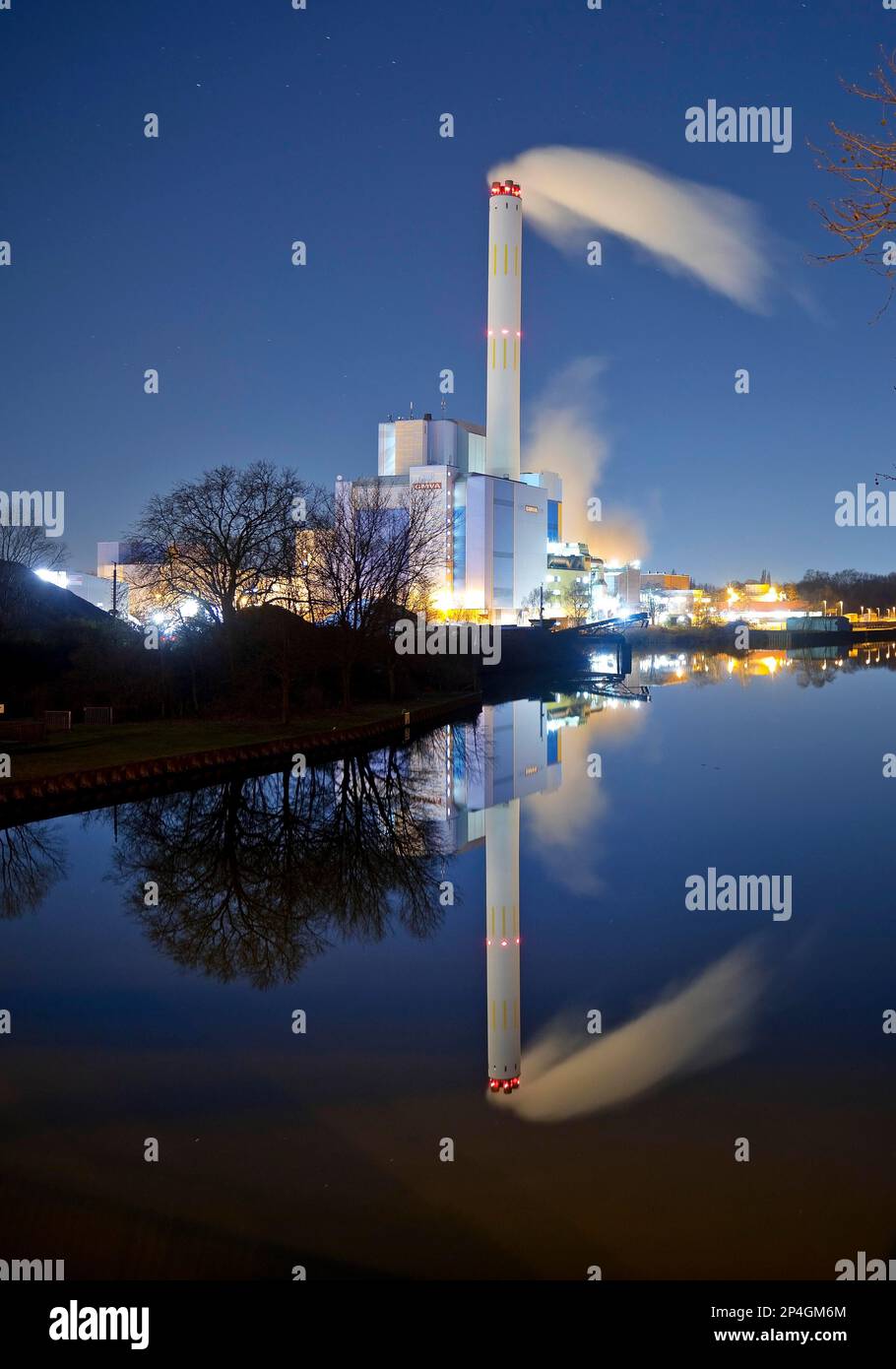 GMVA, Community waste incineration plant Niederrhein with the Rhine ...