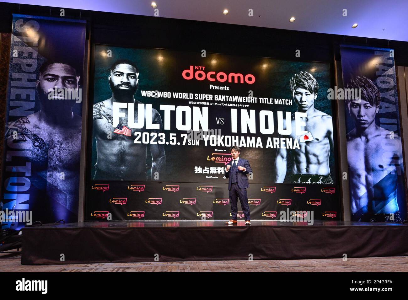 Naoya Inoue, Japanese professional boxer attends a press conference in ...