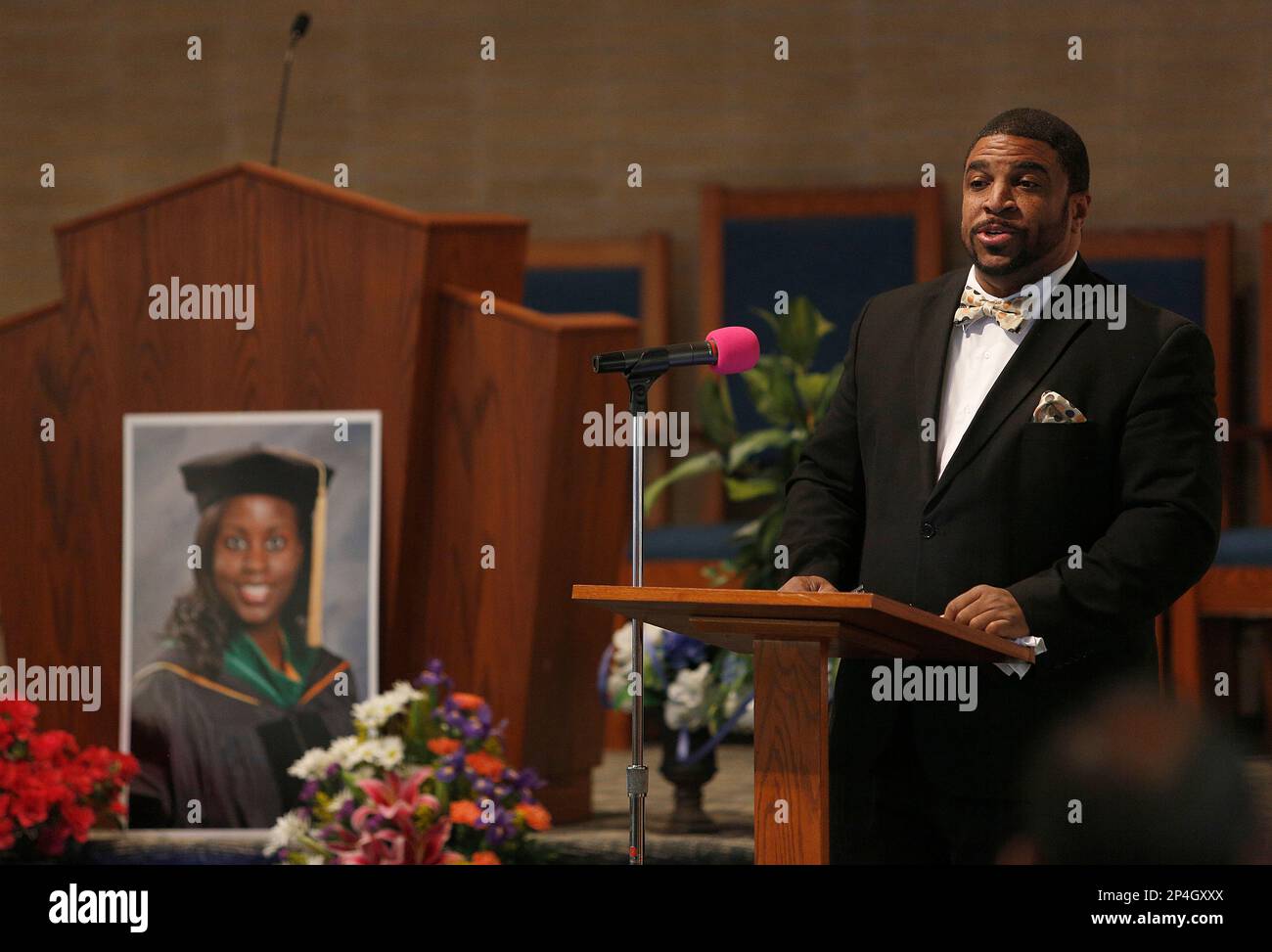 Pastor Greg R. Jones speaks about the message of love during the ...