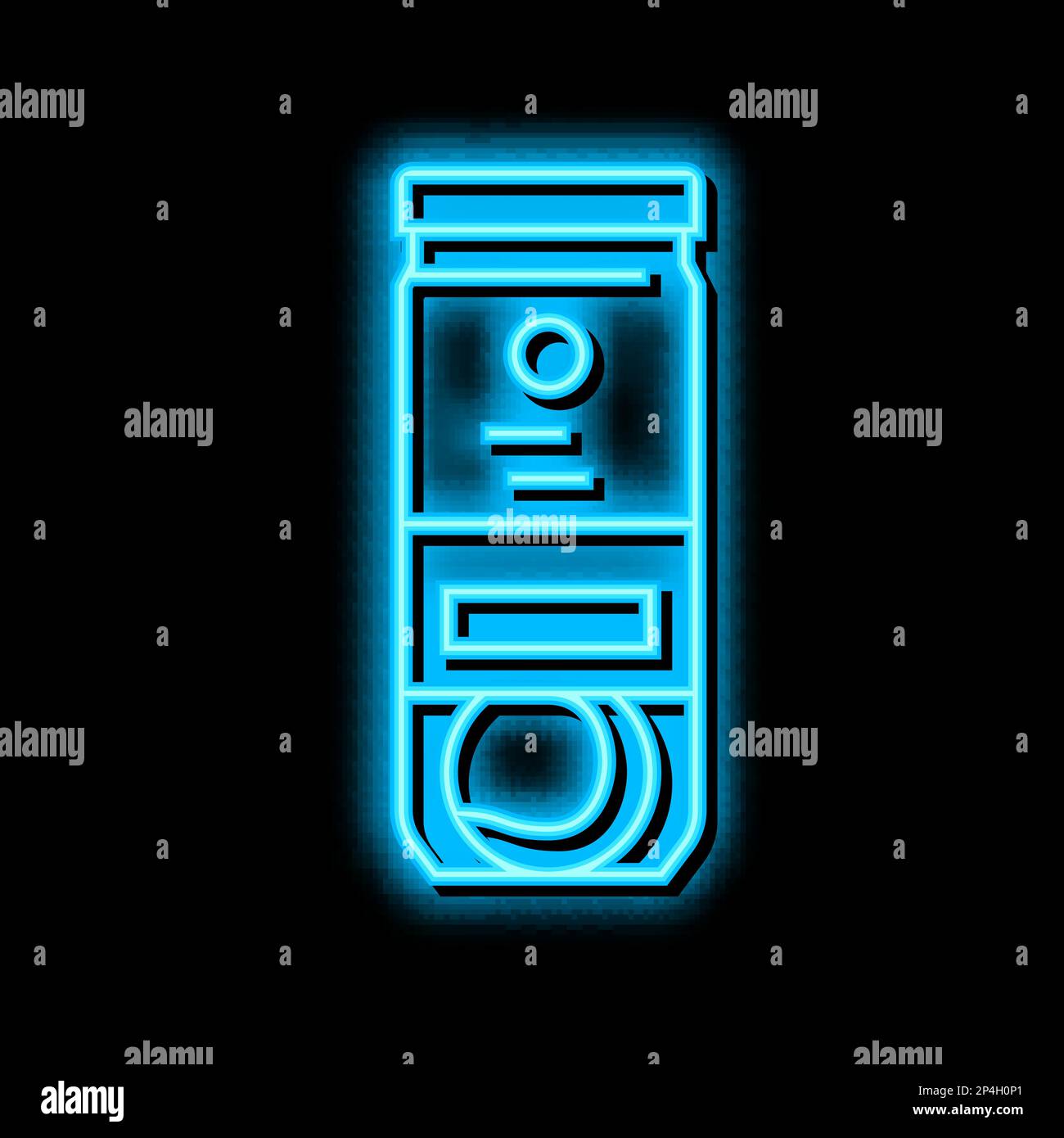 balls package tennis neon glow icon illustration Stock Vector Image ...