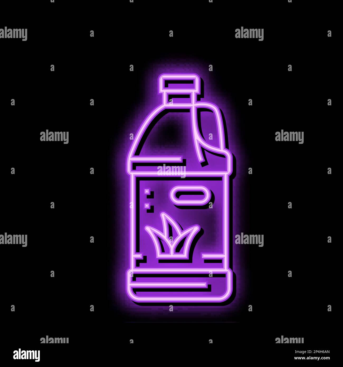 water aloe vera neon glow icon illustration Stock Vector Image & Art ...